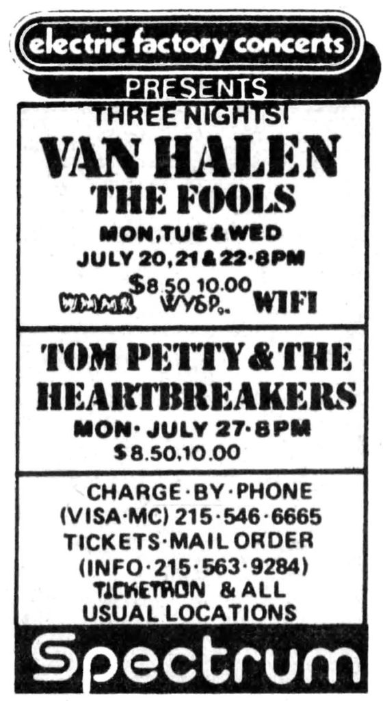 Van Halen - 7/20/1981 - Philadelphia, PA @ The Spectrum
