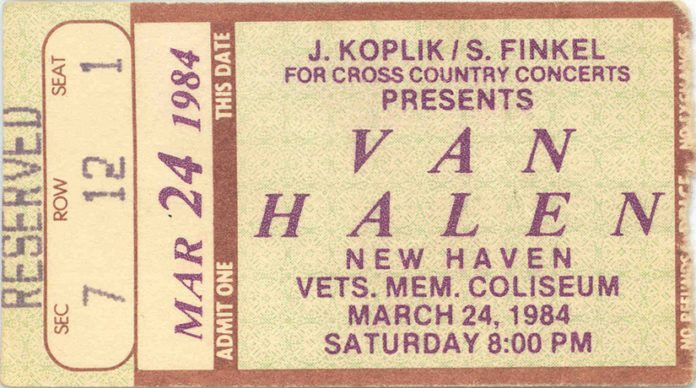 Van Halen 1984 Tour Dates - Van Halen