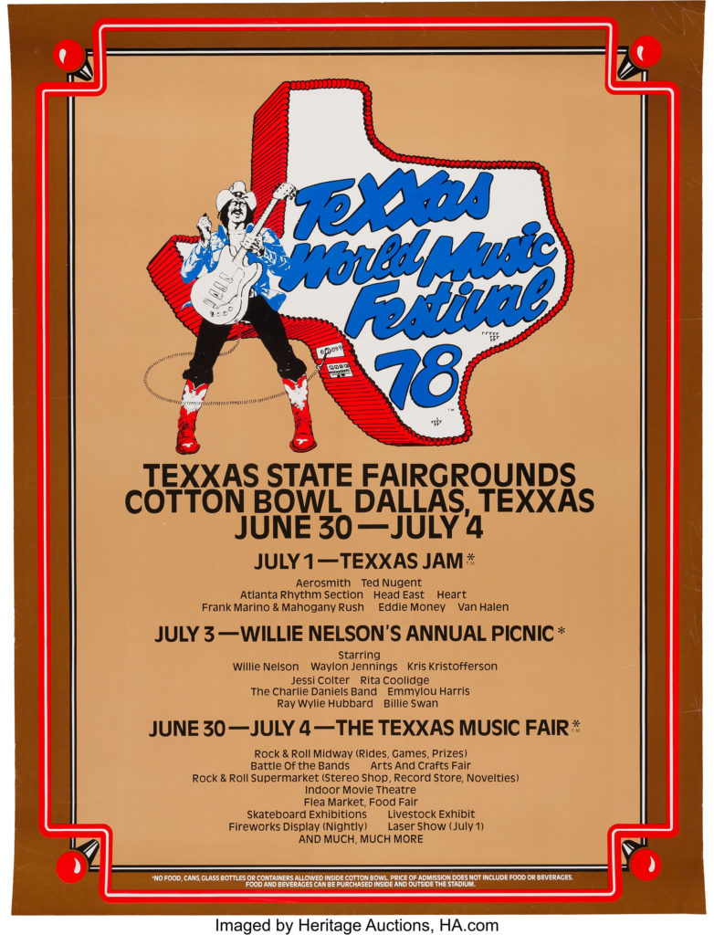 Van Halen - 7/1/1978 - Dallas, TX @ Texxas Jam