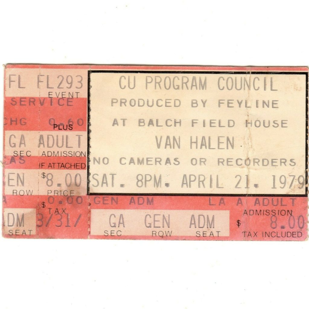 Van Halen - 4/22/1979 - Boulder, CO @ Balch Fieldhouse (Photos)